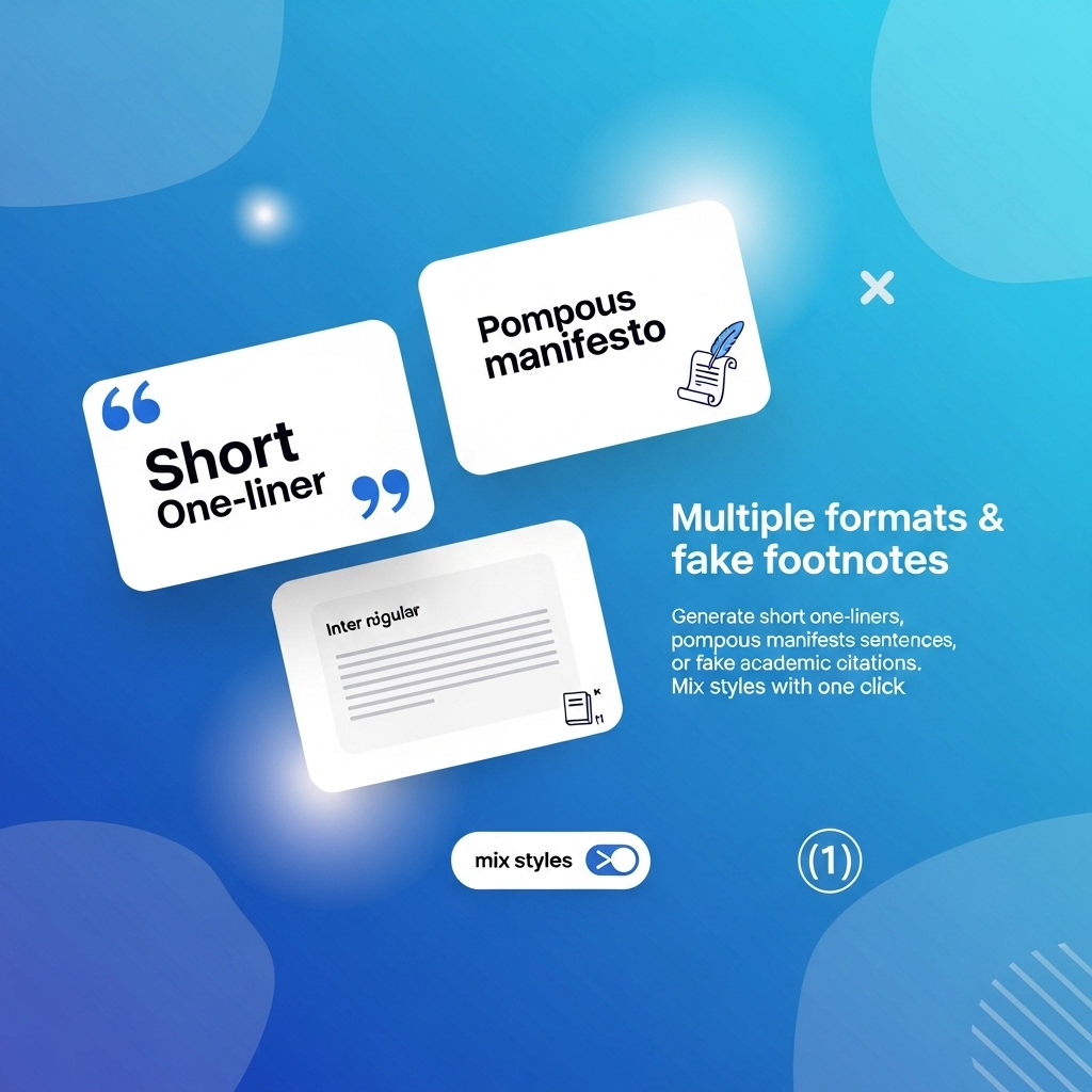 Free AI Incorrect Quote Generator - FaddyAi