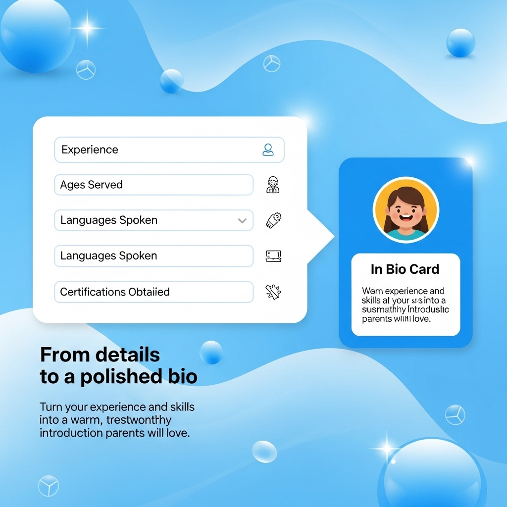 Free AI Nanny Profile Bio Generator - FaddyAi